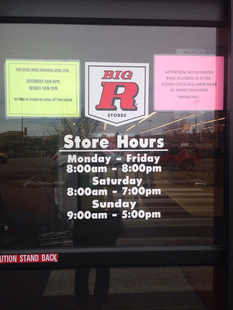 BIG R STORES - NORTH COLORADO SPRINGS - Colorado Springs CO - Hours ...
