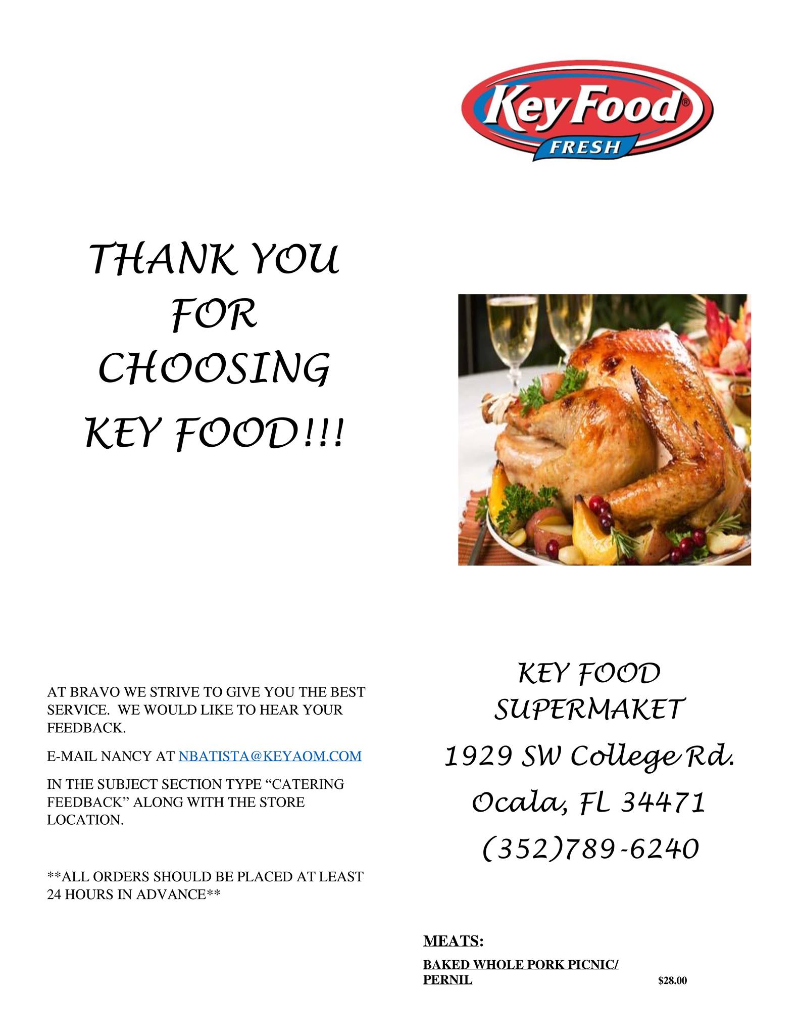KEY FOOD SUPERMARKET OCALA - 1929 SW College Rd, Ocala FL - Hours ...