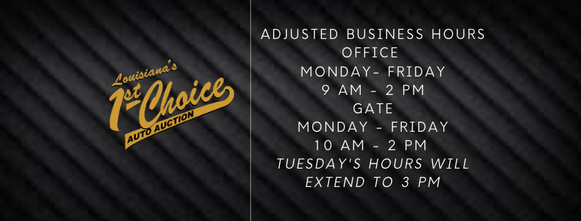 LOUISIANA'S 1ST CHOICE AUTO AUCTION - Hammond LA - Hours, Directions ...