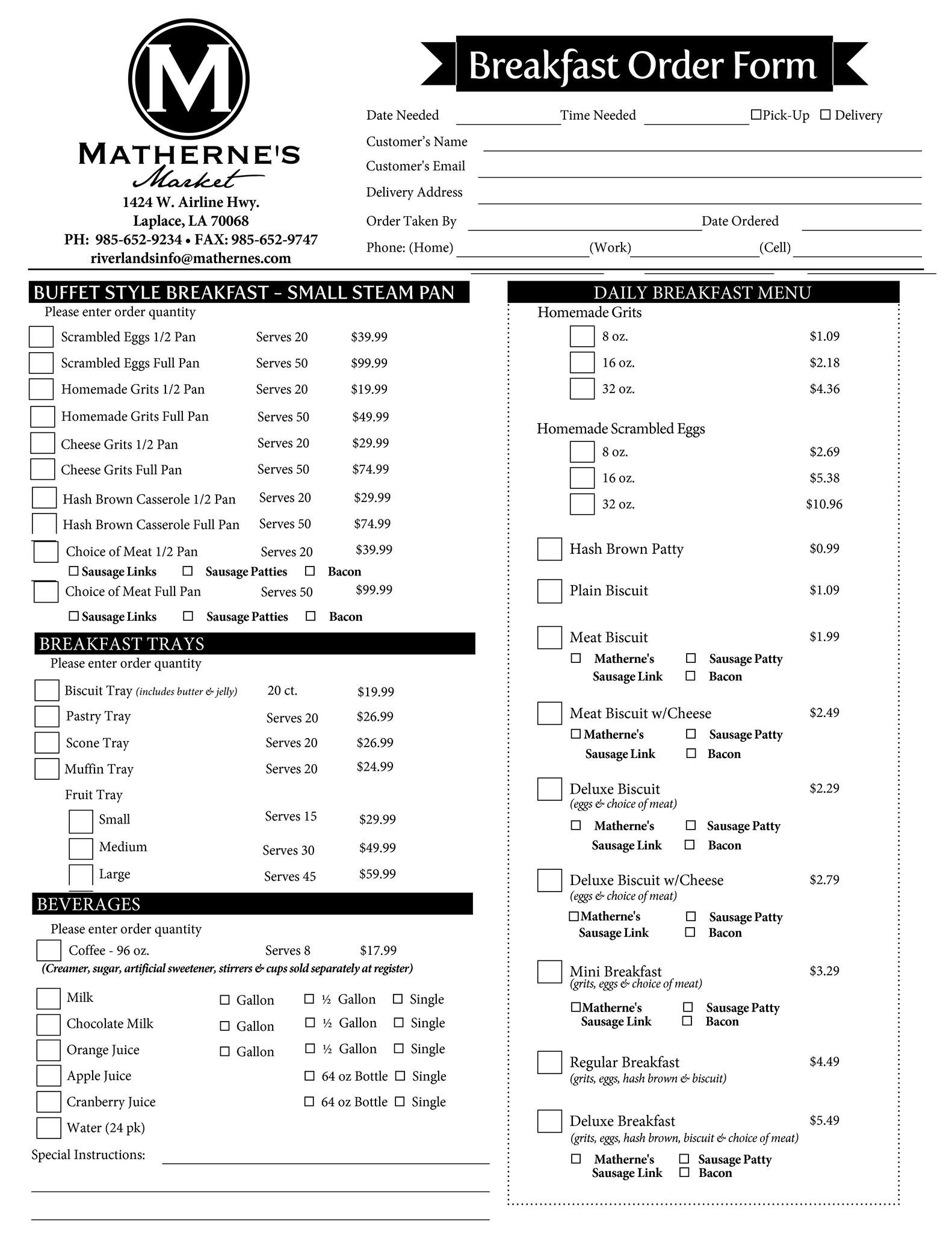 MATHERNE'S MARKET AT RIVERLANDS - Laplace LA - Hours, Directions ...