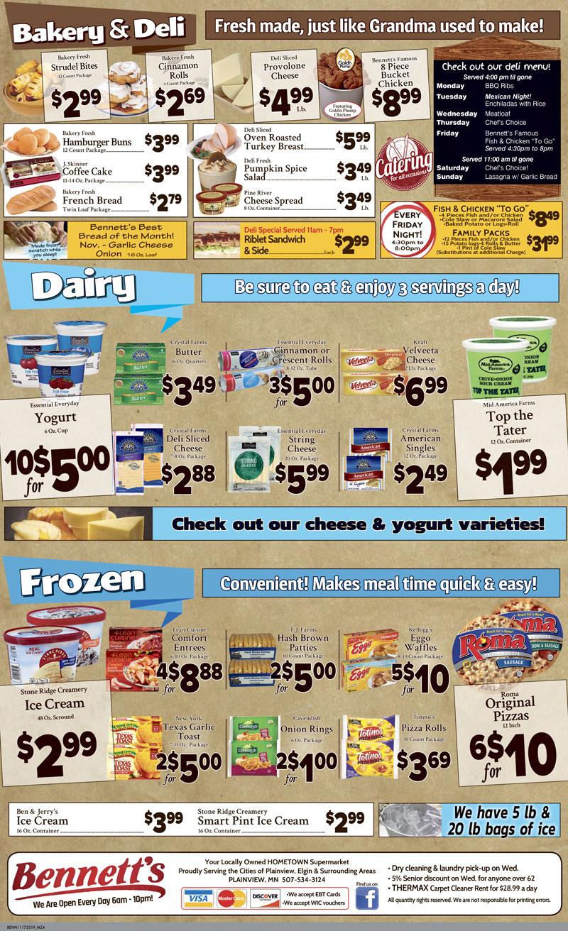 BENNETT'S FOOD CENTER - Plainview MN - Hours, Directions, Reviews ...