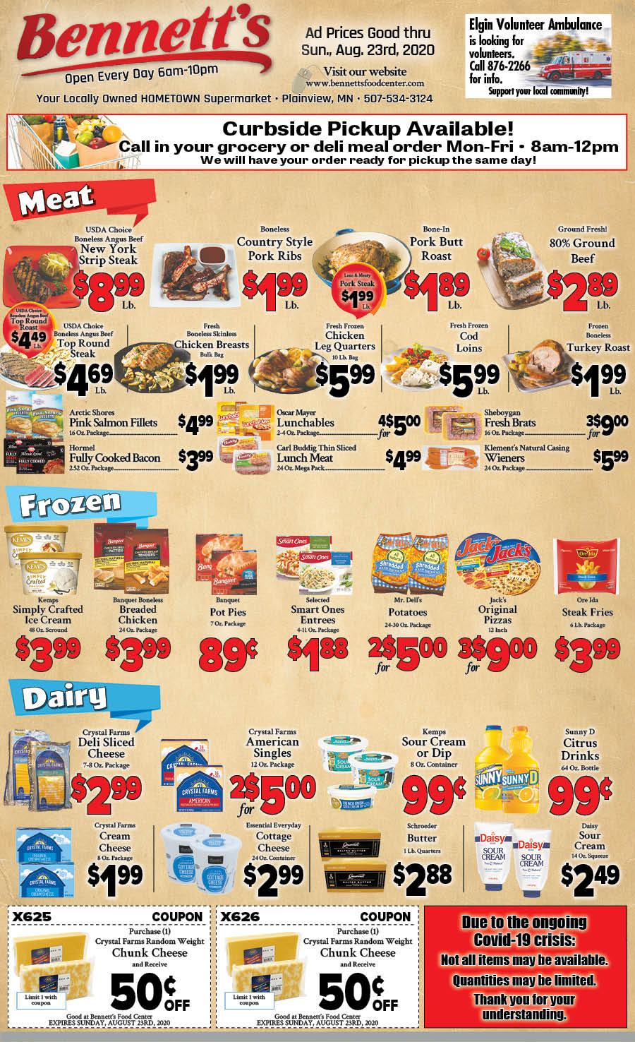 BENNETT'S FOOD CENTER - Plainview MN - Hours, Directions, Reviews ...