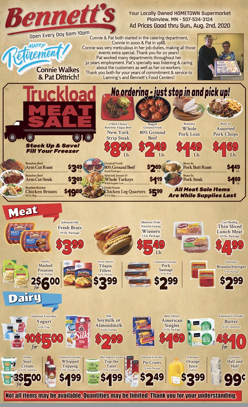 BENNETT'S FOOD CENTER - Plainview MN - Hours, Directions, Reviews ...