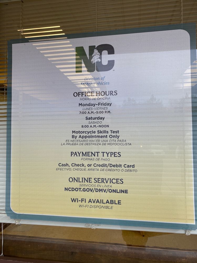 NCDMV DRIVER LICENSE OFFICE - 3122 W Hwy 74, Monroe NC - Hours ...