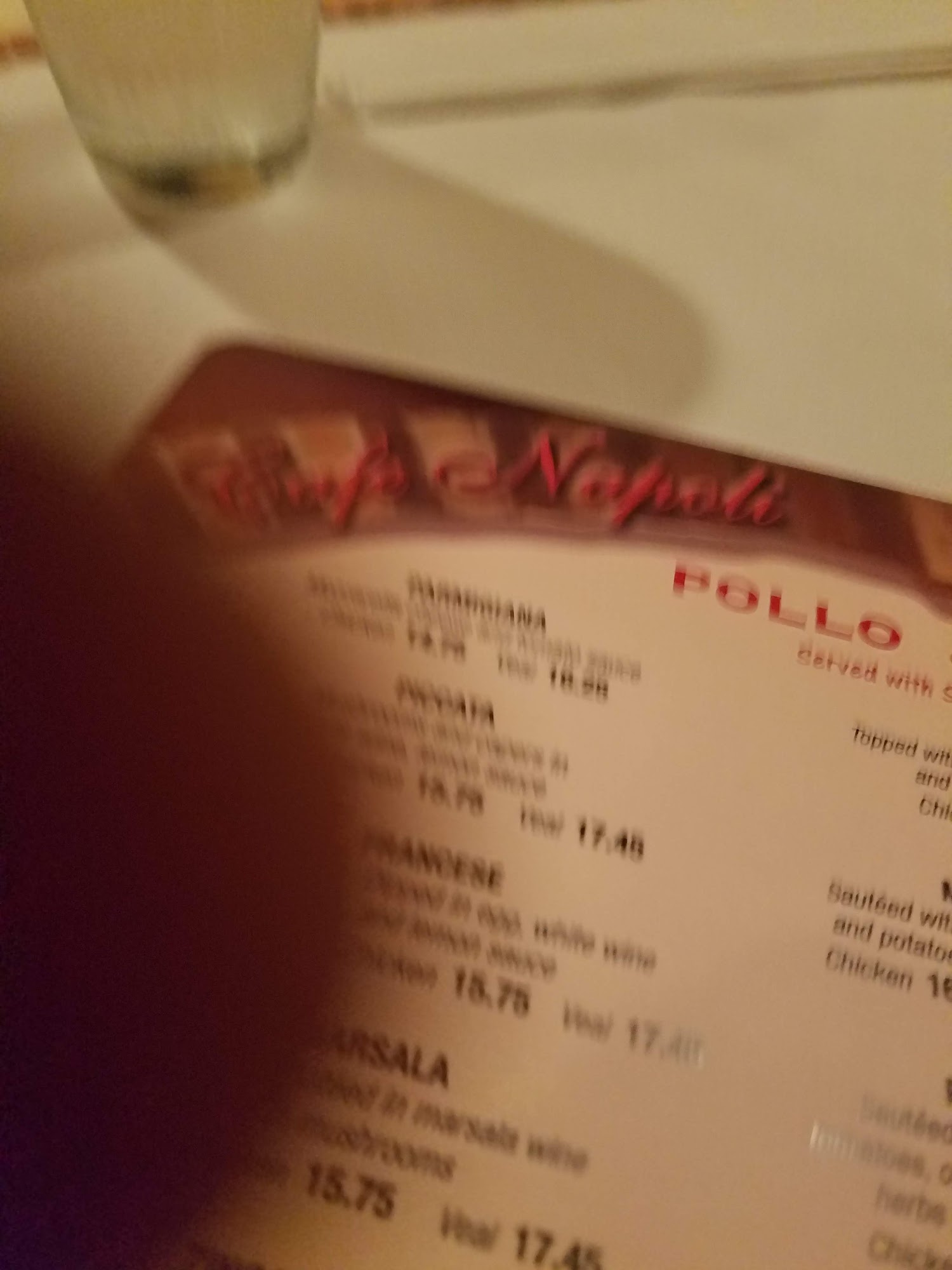 Menu for Cafe Napoli, Manchester, NJ - Restaurantji