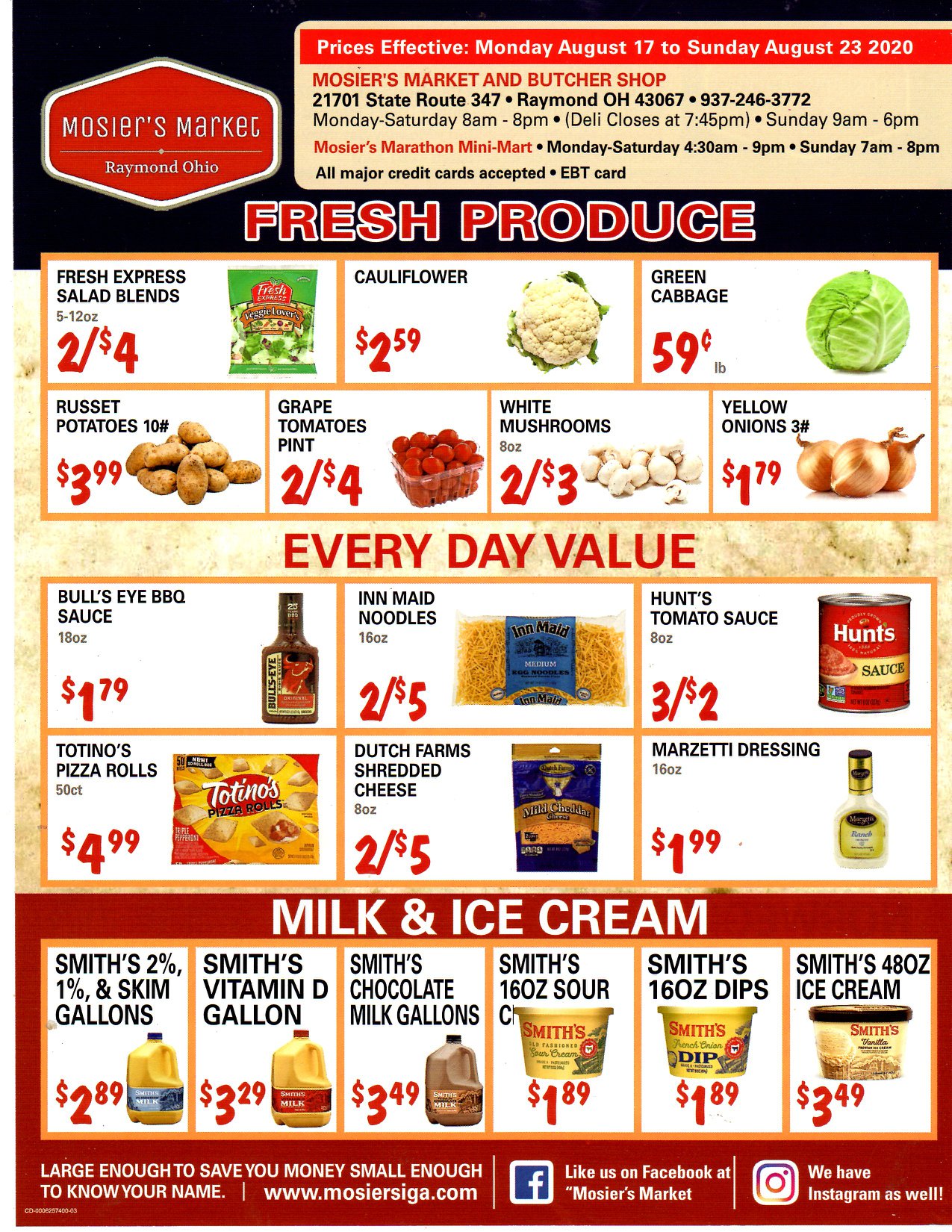 MOSIER'S MARKET - Raymond OH - Hours, Directions, Reviews - Loc8NearMe