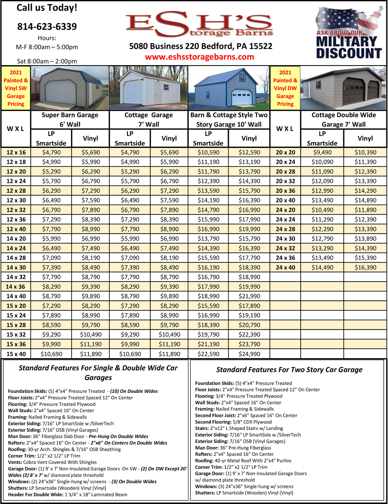 ESH'S STORAGE BARNS - Bedford PA - Hours, Directions, Reviews - Loc8NearMe