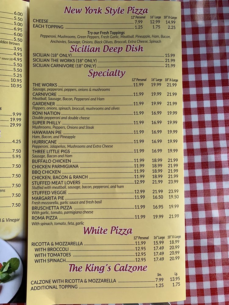 King's Pizza Express By Buontempo, Moncks Corner - Menu, Reviews (278 ...