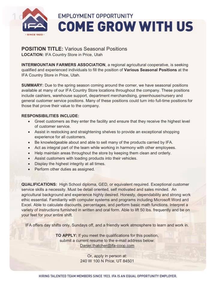 IFA COUNTRY STORES - Price UT - Hours, Directions, Reviews - Loc8NearMe