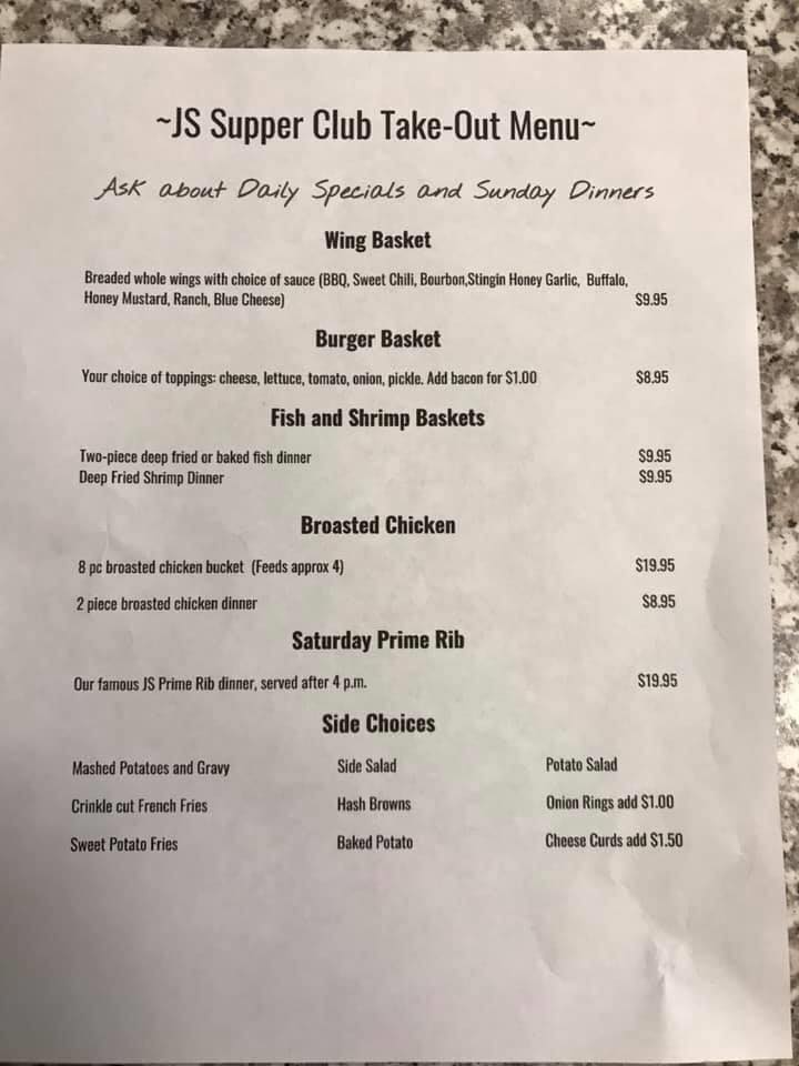 JS Supper Club and Catering, Ladysmith - Menu, Reviews (128), Photos ...
